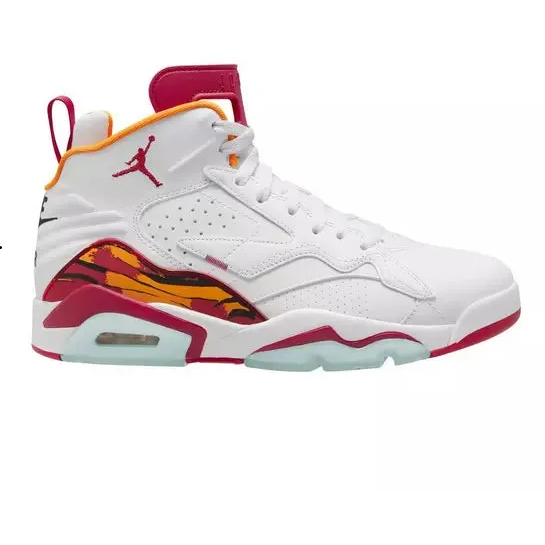 Nike Men's Jordan MVP Shoes - White / Cardinal Red / Vivid Orange ...