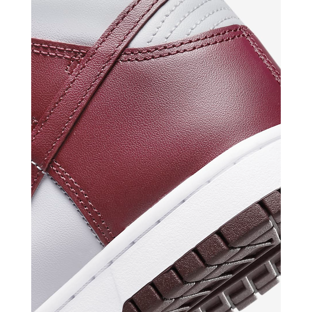 Nike Men's Dunk High Retro Shoes - Dark Beetroot / Wolf Grey / White ...