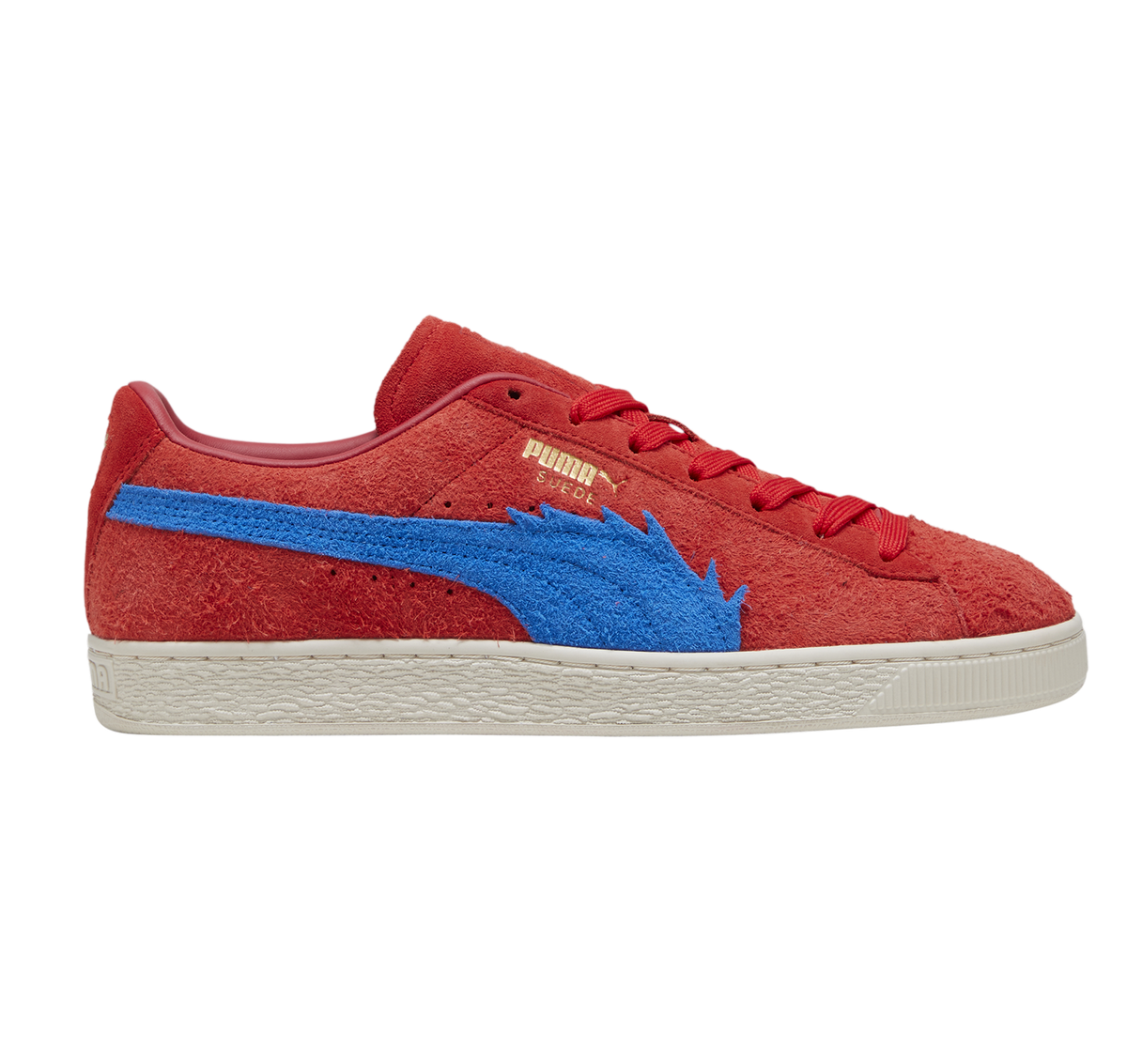 Puma Men's Suede One Piece Buggy Shoes - Red / Ultra Blue — Just For Sports