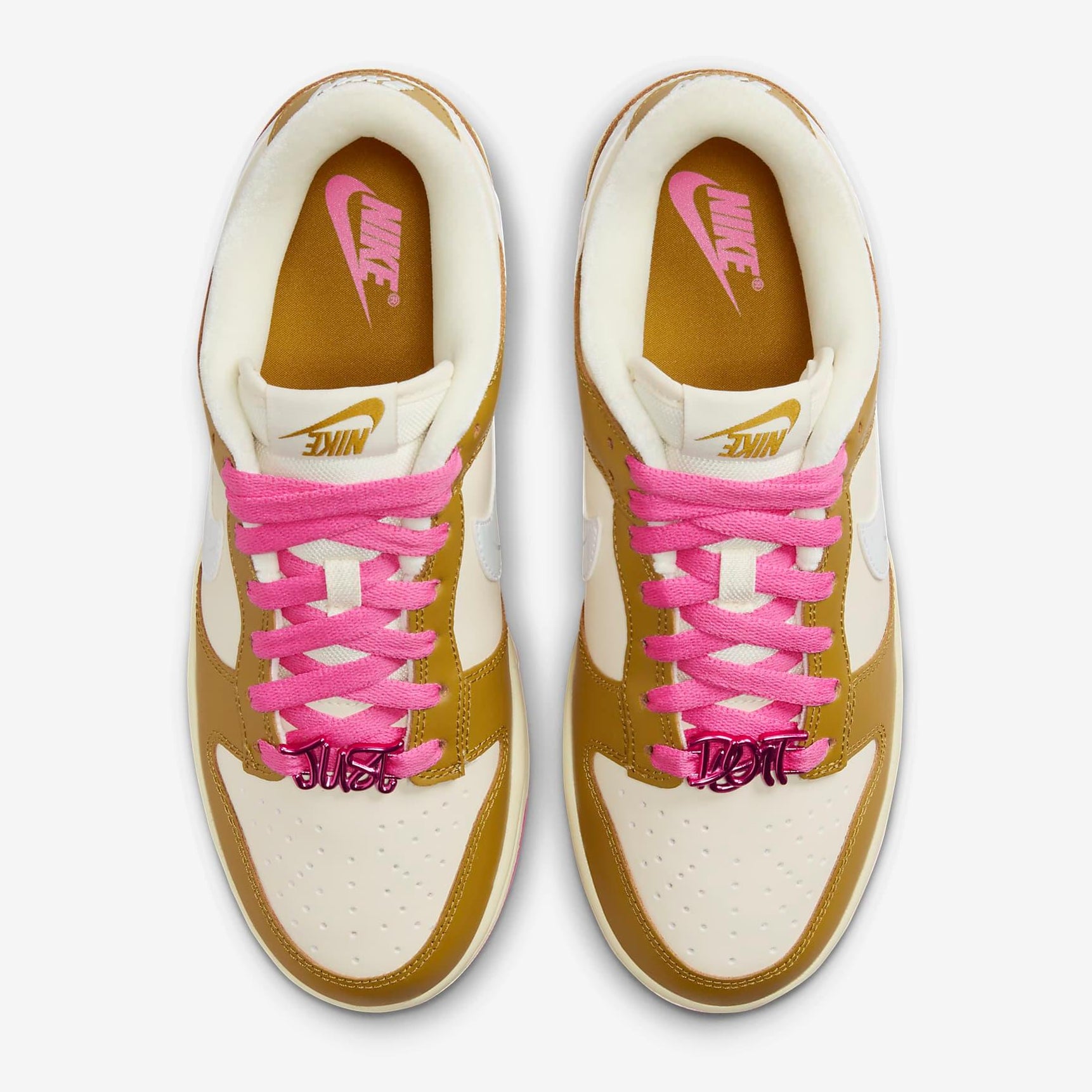 Nike Women's Dunk Low SE Shoes - Bronzine / Pink / Alabaster / Coconut ...